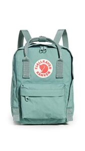 fjallraven women's kanken mini backpack, frost green, one size