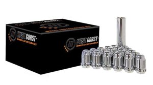 wheel pros w56716s 7/16" spline closed end wheel lug nut installation kit - 6 lug