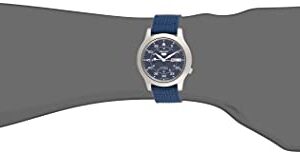 Men's SNK807 SEIKO 5 Automatic Stainless Steel Watch with Blue Canvas Band