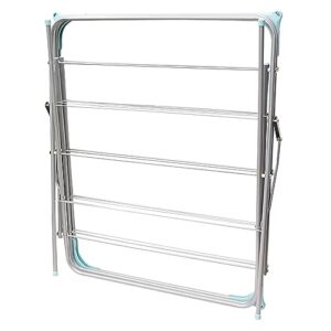 Home Basics Metal Rack for Hanging (Silver) Clothes Dryer, 3-Tier [Misc.], Grey