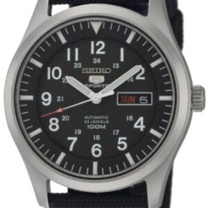 SEIKO Men's SNZG15 SEIKO 5 Automatic Stainless Steel Watch with Nylon Strap