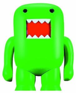 4" domo vinyl figure: black light green