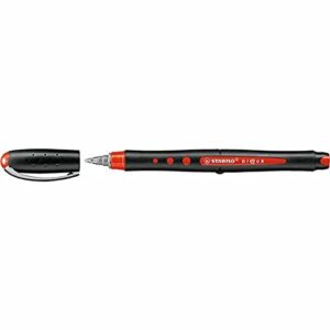 stabilo bionic bl@ck pen, medium, red