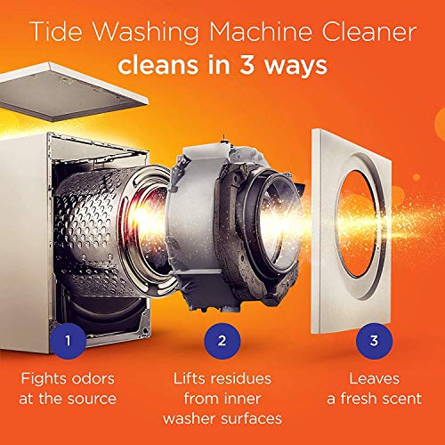 Washing Machine Cleaner by Tide for Front and Top Loader Washer Machines,(2.6oz each) (Pack of 5) (Packaging May Vary)