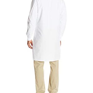 Red Kap Unisex Specialized Cuffed Lab Coat with 3 Front Pockets, White, Small