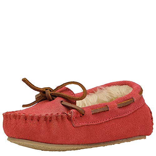 Minnetonka Cassie Slippers for Kids Hot Pink 4 M