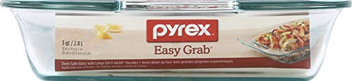 Pyrex Easy Grab 3-Quart Oblong Glass Bakeware Dish