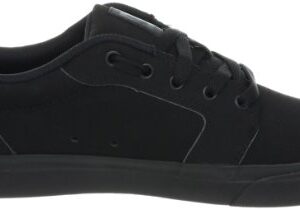 DC mens Anvil Casual Skate Shoe, Black/Black, 10.5 US