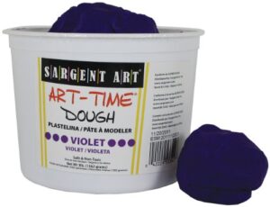 sargent art 85-3342 3-pound art-time dough, violet