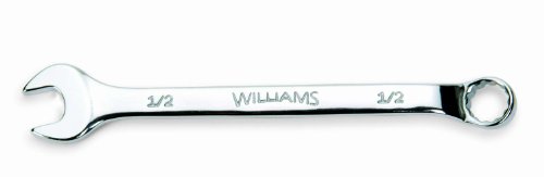 Williams 11954 Combination Wrench Offset, 1/2-Inch, High Polish Chrome Finish