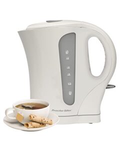 proctor silex k4090 cordless electric kettle, 1.7-liter, white