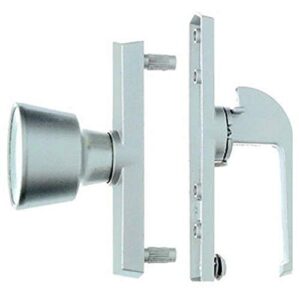 wright products v670wh vf333fb florida bronze free hanging push button handle universal knob latch, white