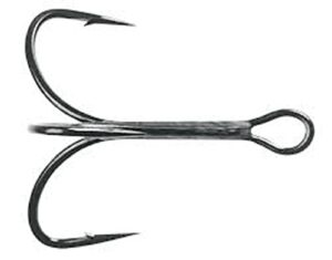 mustad kvd elite triple grip treble, forged - black nickel 2