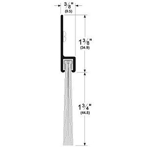 pemko weatherstrip, brush sweep 18175cnb-48"