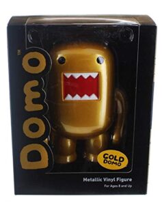 4" domo flocked vinyl figure: gold