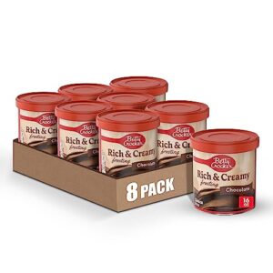 betty crocker gluten free chocolate frosting, 16 oz. (pack of 8)