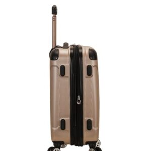 Rockland London Hardside Spinner Wheel Luggage, Champagne, 3-Piece Set (20/24/28)