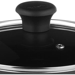 T-fal Initiatives Nonstick Sauce Pan with Lid 3 Quart Cookware, Pots and Pans, Dishwasher Safe Black