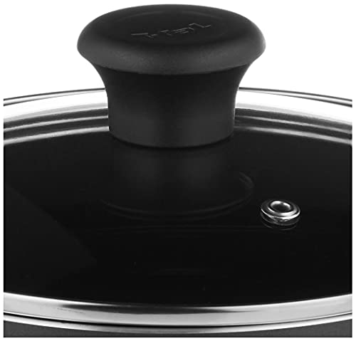 T-fal Initiatives Nonstick Sauce Pan with Lid 3 Quart Cookware, Pots and Pans, Dishwasher Safe Black