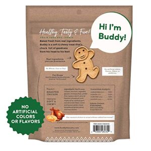 Buddy Biscuits Grain Free Soft & Chewy Dog Treats, Small Dog or Large Dogs Training, Healthy Roasted Chicken 5 oz.