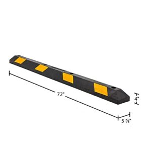 Guardian Heavy Duty Rubber Parking Curb - 72" Long