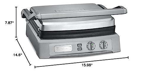 Cuisinart GR-150P1 Deluxe Electric Griddler, Stainless Steel