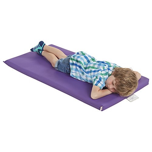 ECR4Kids SoftZone Rainbow Rest Mat, 2in, Sleeping Pad, Purple, 5-Piece