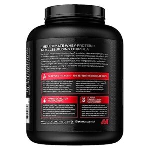 Whey Protein Powder | MuscleTech Nitro-Tech Whey Protein Isolate & Peptides | Milk Chocolate, 4 Pound (Pack of 1), 40 Servings