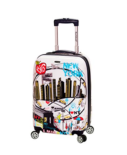 Rockland Departure Hardside Spinner Wheel Luggage Set, New York, 2-Piece (20/28)