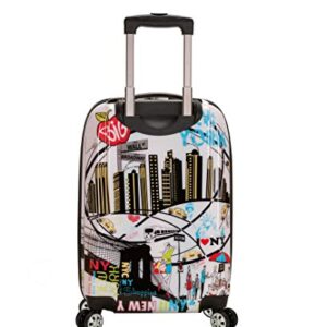 Rockland Departure Hardside Spinner Wheel Luggage Set, New York, 2-Piece (20/28)