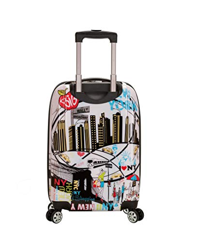 Rockland Departure Hardside Spinner Wheel Luggage Set, New York, 2-Piece (20/28)