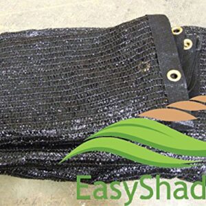 EasyShade 50% Black Shade Cloth Taped Edge with Grommets UV 12ft x 8ft