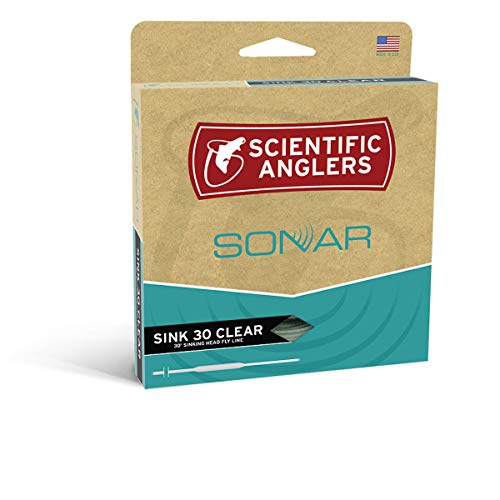 Scientific Anglers Sonar Sink 30 Clear Tip, 400 Grain/9-12 wt Intermediate Sink - Aqua / Clear