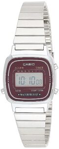 casio women's digital watch with metal bracelet la-670wa-4