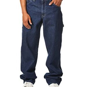 Dickies mens Relaxed Fit Carpenter jeans, Indigo Blue, 34W x 34L US