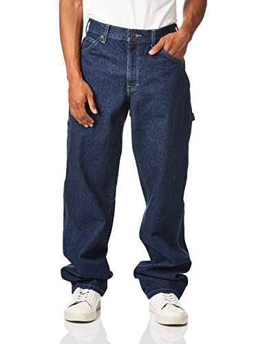 Dickies mens Relaxed Fit Carpenter jeans, Indigo Blue, 34W x 34L US