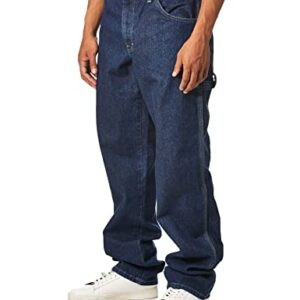 Dickies mens Relaxed Fit Carpenter jeans, Indigo Blue, 34W x 34L US