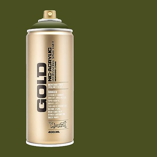 Montana Cans Montana GOLD 400 ml Color, Olive Green Spray Paint, MXG-CL6340, 1 Count (Pack of 1)