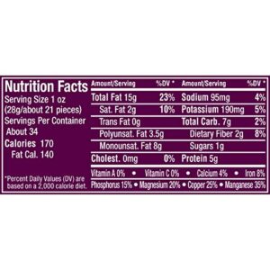 PLANTERS Deluxe Salted Mixed Nuts, Party Snacks, Plant-Based Protein 34oz (1 Container)