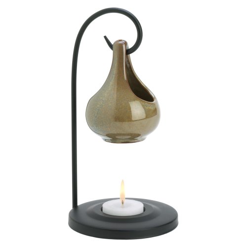 Gifts & Decor Folk Art Porcelain Tear Drop Oil Warmer Candle Holder