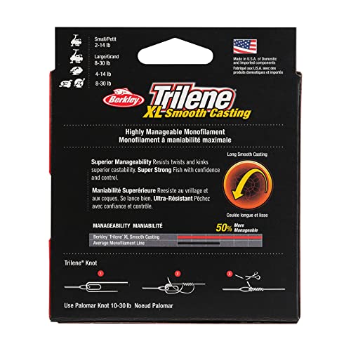 Berkley Trilene® XL®, Clear, 6lb | 2.7kg, 330yd | 301m Monofilament Fishing Line, Suitable for Freshwater Environments