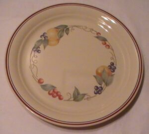 corning corelle abundance dinner plates - four (4) plates