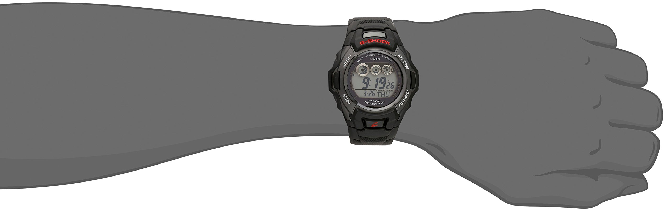 Sports Watch Men's Gwm530A-1 Tough Solar Atomic Black Sport