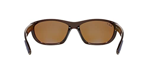 Ray-Ban RB4188 Wrap Sunglasses, Shiny Brown/Brown Polarized, 63 mm