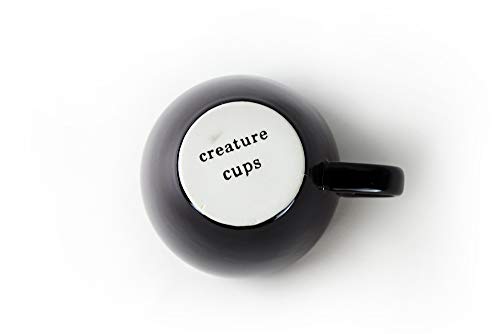 Creature Cups Spider Ceramic Cup (11 Ounce, Black Exterior) - Creepy Cups - Hidden Animal Inside Mug - Birthday, Halloween, Spooky Gift for Coffee & Tea Lovers