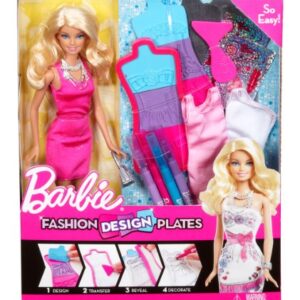 Barbie Fashion Design Plates Doll