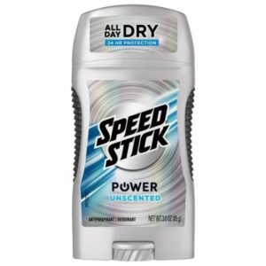 Speed Stick Anti-Perspirant Deodorant, Unscented 3 oz (Pack of 3)