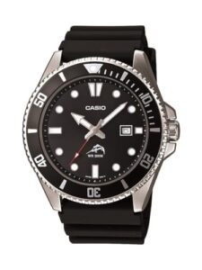 casio men's mdv106-1av 200m duro analog watch, black