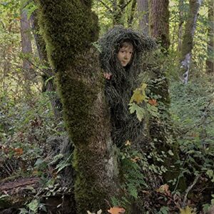 Arcturus Ghost Kids Ghillie Suit - Super-Dense, Double-Stitched Design | Advanced 3D Hunting or Airsoft Gear for Kids