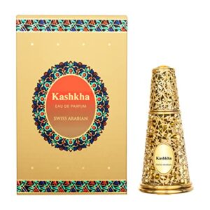 SWISS ARABIAN Kashkha - Luxury Products From Dubai - Long Lasting And Addictive Personal EDP Spray Fragrance - A Seductive, Signature Aroma - The Luxurious Scent Of Arabia - 1.7 Oz